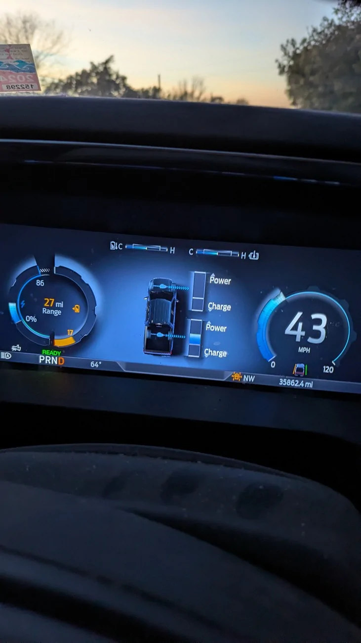 Power distribution screen- just rear motor showing power | Ford ...