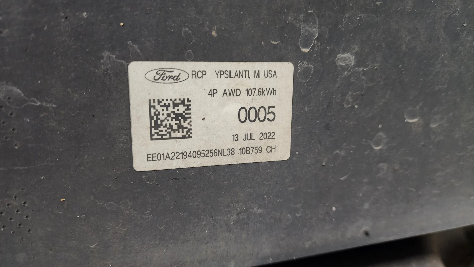 Standard Range F150 Lightning Battery pack (for parts) | Ford Lightning ...